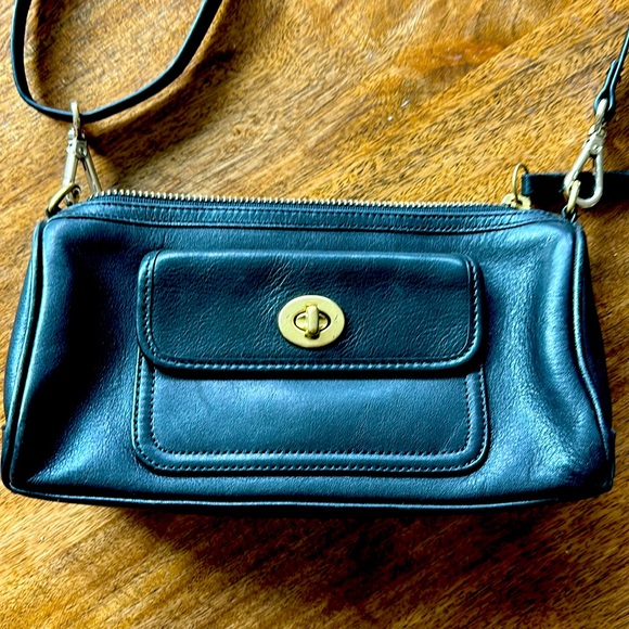 Coach | Bags | Coach Vintage Black Mini Handbag Penelope No Jp9712 ...